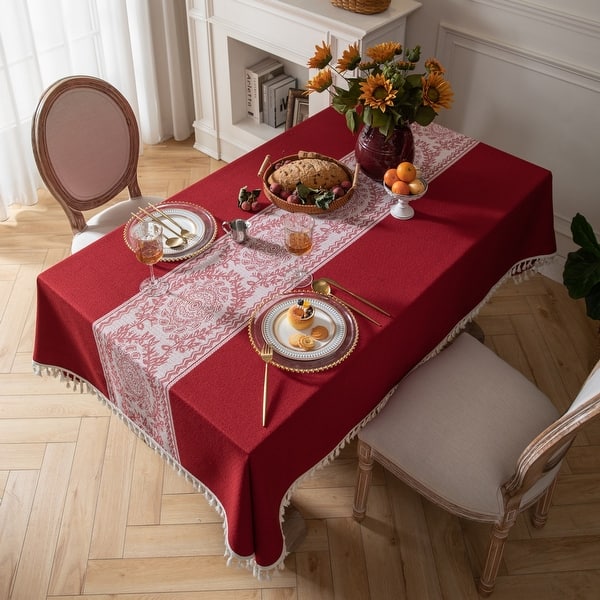 rectangular dining room tablecloth