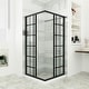 Elegant Corner Entry Shower Enclosure in Sliding Shower Doors 34 in. W x 34 in. L x 72 in. H ...