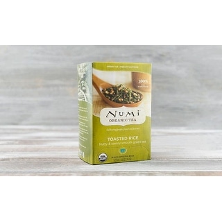 Numi Tea Toasted Rice Green Tea - Organic - Case of 6 - 18 Bags - Bed ...