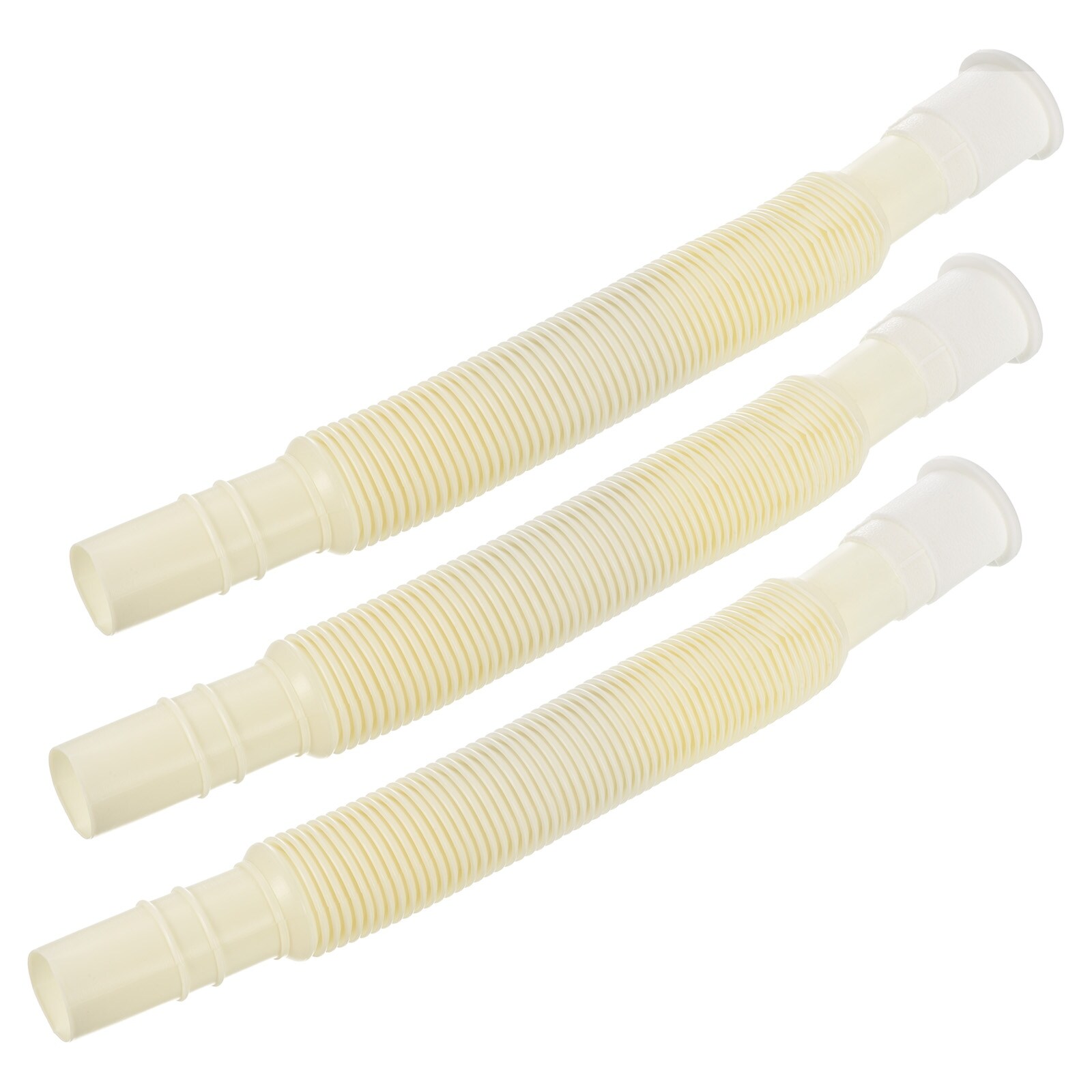 3Pcs Plastic Drain Pipe Expandable Sink Tubing Flexible Drainage Pipe ...