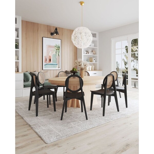 Black and natural dining chair store