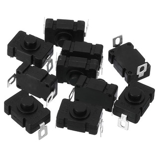 Latching Push Button Switch, 10 Pcs KAN-28 Bent Pin with Hole Switch ...