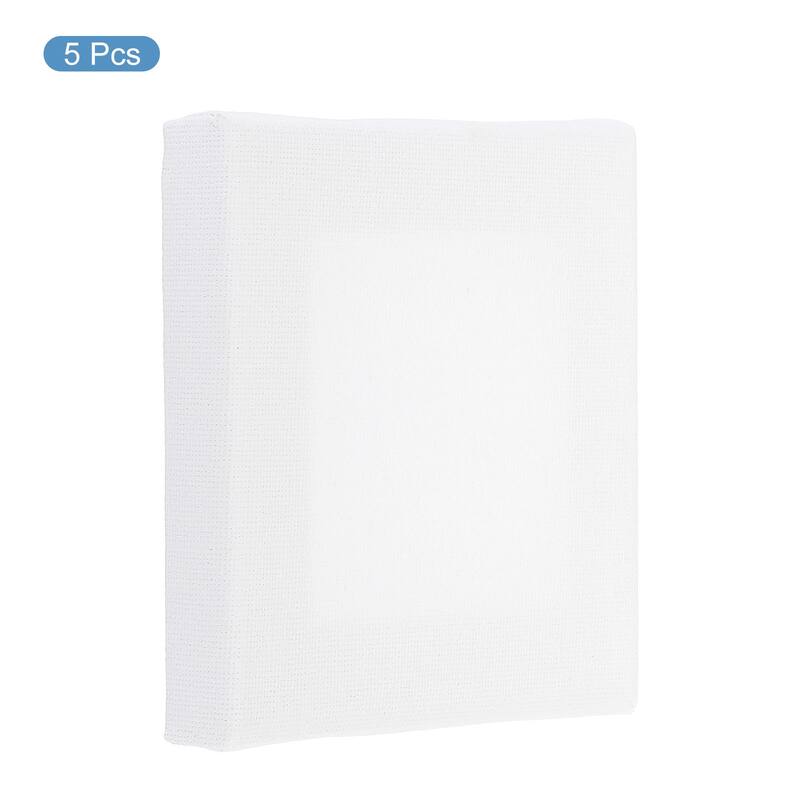 Painting Canvas Panels, 5 Pack 4x4 Inch Rectangle Blank Art Board ...
