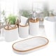 KRALIX 4 Pc Naomi Resin Painte Coated Bath Accessory Set - Bed Bath ...