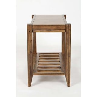 Beacon Street Acacia Hardwood Chairside Table by Jofran - Bed Bath ...