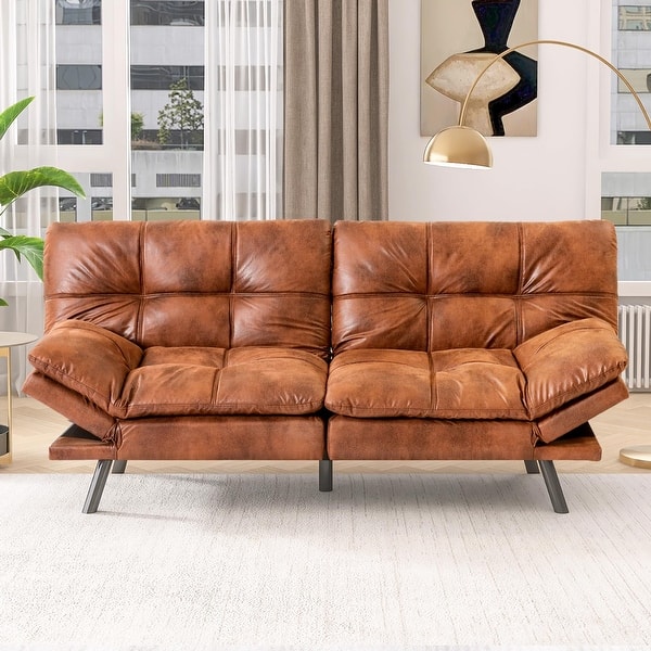 compact sofa leather