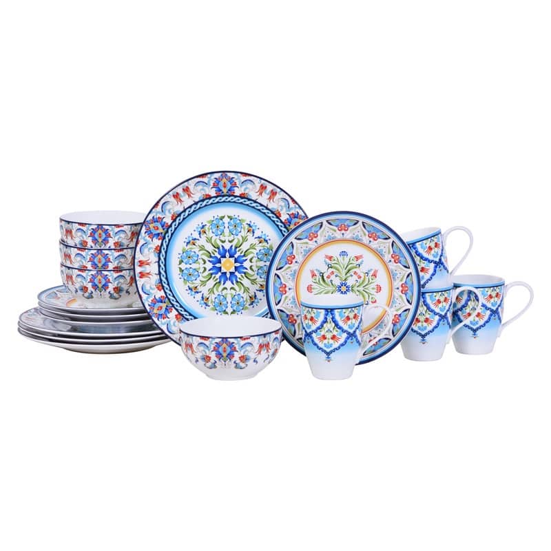 Tunisia 16 Piece Dinnerware Set - Overstock - 31434574