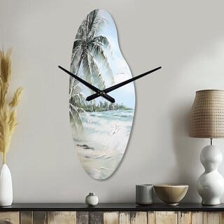 Designart - Palm Tree Ocean View Paradise - Palms & Palm Trees Large ...