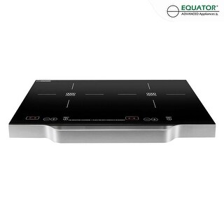 Equator 21" Portable 2-Burner Induction Cooktop LIGHT with ALUMINUM ...