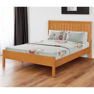 HomeRoots Brown Solid Wood Queen Bed Frame - Bed Bath & Beyond - 42755499