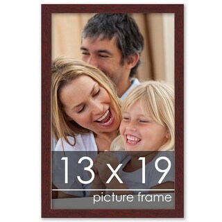 13x19 Traditional Walnut Complete Wood Picture Frame with UV Acrylic ...