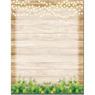 Rustic Wood Theme Stationery - 8.5 x 11-60 Letterhead Sheets - Rustic ...