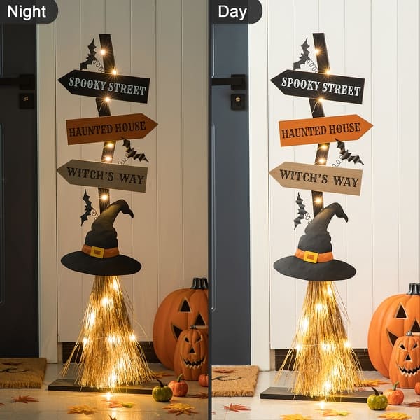 witch broom decor