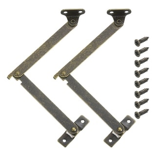 Folding Lid Support Hinges, Lift Up Lid Stay Hinge - Bronze - Bed Bath ...