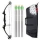 Genesis Archery Original Bow (LH, Black) with 6 NASP Arrows and Case ...