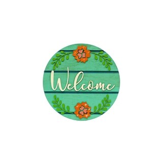 "Welcome" Round Wood Sign - Small - Bed Bath & Beyond - 34507774