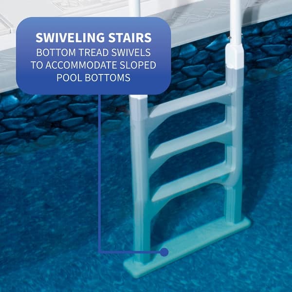 plastic swimming pool steps