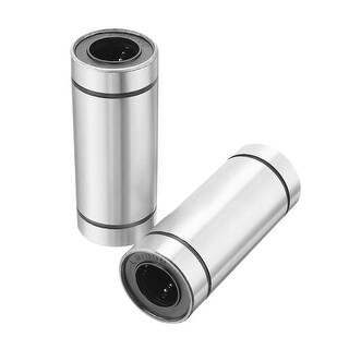 2pcs LM16LUU 16x28x70mm Double Side Rubber Seal Linear Motion Ball ...
