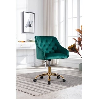 Swivel Shell Chair for Living Room with Casters & Adjustable Lift Seat ...