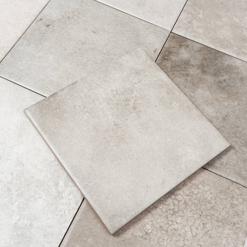Zahara 6x6 Cool Gray Porcelain Zellige Square Wall and Floor Tile (5.38 ...