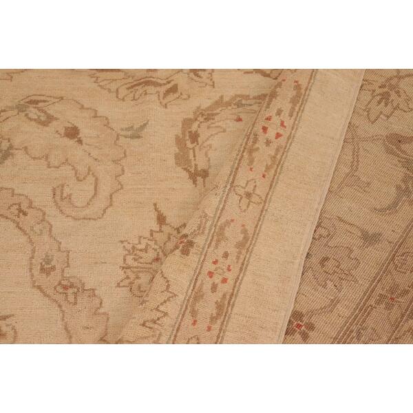 Boho Chic Ziegler Marcella Beige Brown Hand-Knotted Wool Rug - 10 ft. 3 ...