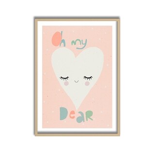 Kids Framed Art Print Oh My Dear by Treechild - Multi-Color - Bed Bath ...