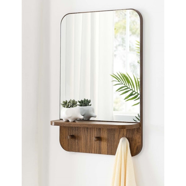 Wall mirror shelf store