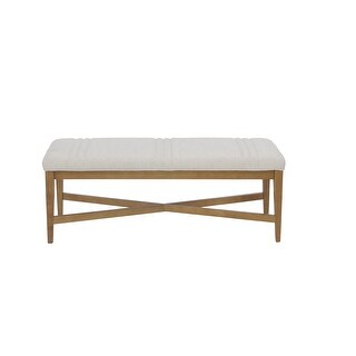 Transitional Channel Stitch Living Room Entry Bench - Bed Bath & Beyond ...