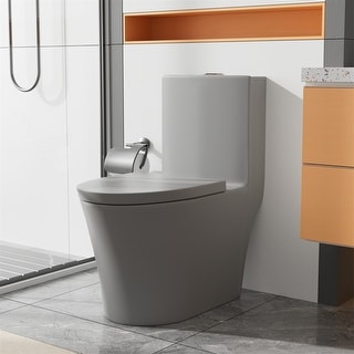 Toilet with Double Cyclone Flushing System and Soft Close Seat - Bed ...