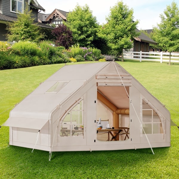 Extra Large Inflatable Camping Tent Waterproof Blow Up House Tents with ...