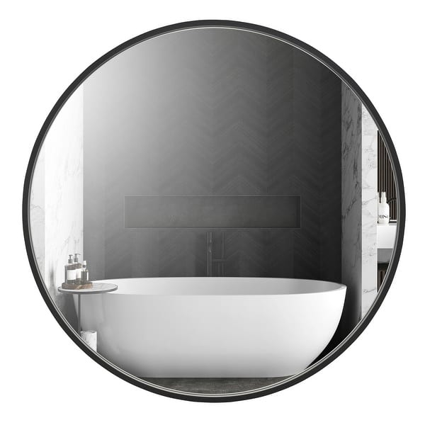 Ledel Modern Bathroom Vanity Mirror Round Accent Wall Mirror - Bed Bath ...