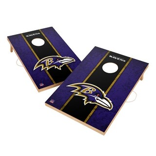 Vintage Baltimore Ravens NFL Regulation 2x4 Cornhole Set - Bed Bath ...