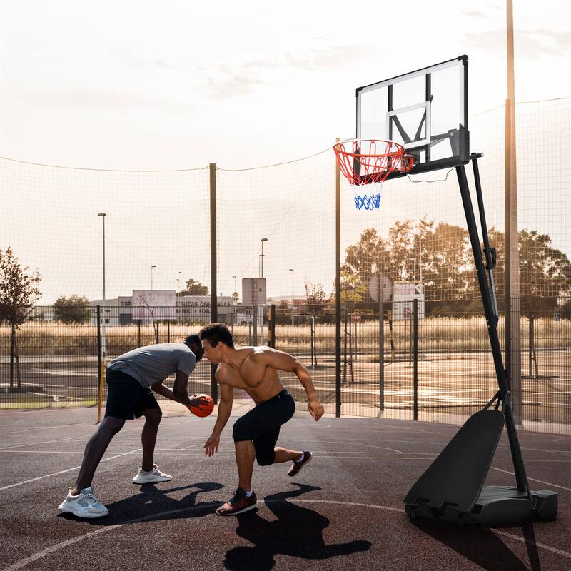 8-10ft Height Adjustment Portable Basketball Hoop Basketball System ...