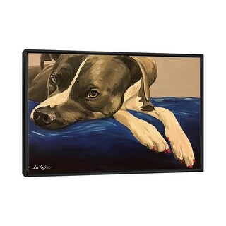 iCanvas "Pit Bull Nails" by Hippie Hound Studios Framed - Bed Bath ...