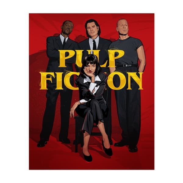 Pulp Fiction Group Digital TV Movies Tarantino Art Print/Poster - Bed ...