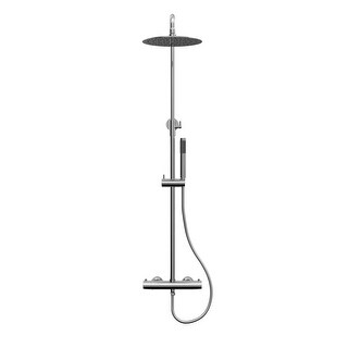 CRAFT + MAIN TS-4900-R2 Thermostatic Shower System with Shower Head ...