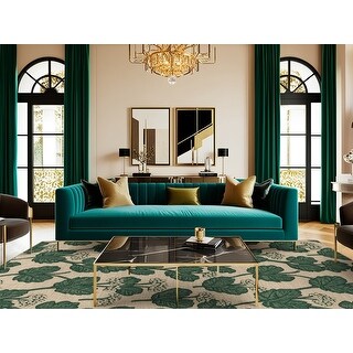 Ginza Six Washable Garlic Mustard Vegetables Area Rug - Bed Bath ...