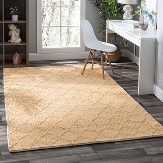 Tiles Natural Handwoven Jute Rug - Bed Bath & Beyond - 37434972