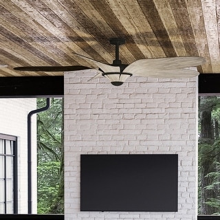 Luxury Urban Loft Ceiling Fan, 14.25"H x 60"W, with Industial Style ...