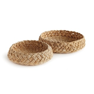 Abaca French Braided Baskets Bowls - Baskets Bowls - Bed Bath & Beyond ...