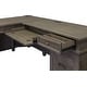 Carson Wood L-Desk & Return, Writing Table, Office Desk, Gray - Bed ...