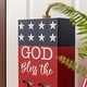 Glitzhome 24.75"H Lighted Patriotic/ Americana Wooden Firecracker Porch ...