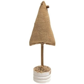 Burlap Christmas Tree on Base - Bed Bath & Beyond - 36929252
