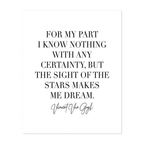 Typography Black White Inspirational Motivational Art Print Poster