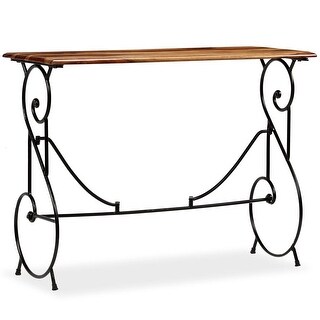 Exquisite Style Console Table Solid Sheesham Wood - 39.4" - Bed Bath ...