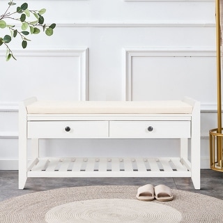 Vintage French Style Wooden Storage Bench, for Indoor Use - Bed Bath ...