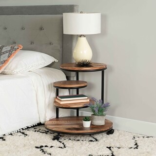 Dason Urban 4-Tier Metal Plant Stand With Castors - Bed Bath & Beyond ...