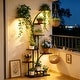 Industrial Tree-Shaped Plant Stand Display Rack Corner Flowers Holder ...