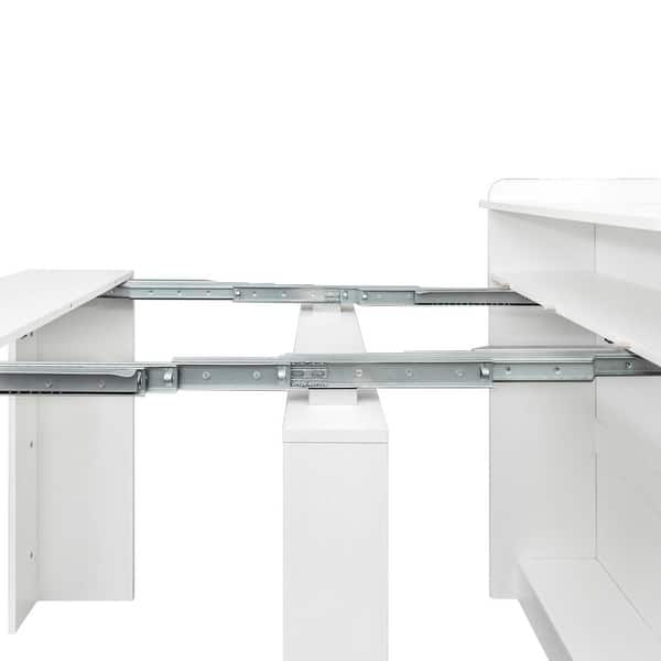 Modern Extendable Dining Table with Storage/Kitchen Storage Cabinet ...