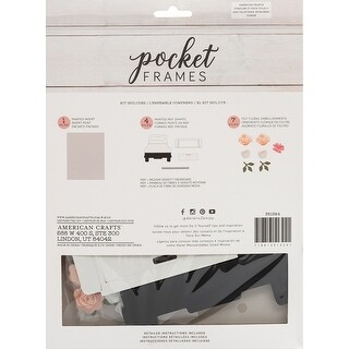 American Crafts Pocket Frames Insert Kit 8"X10" 12/Pkg-Truck W/Insert ...